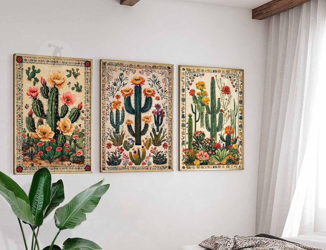 Vintage Set of 3 Mexican Posters, Mexican Prints, Mexican Decor ...