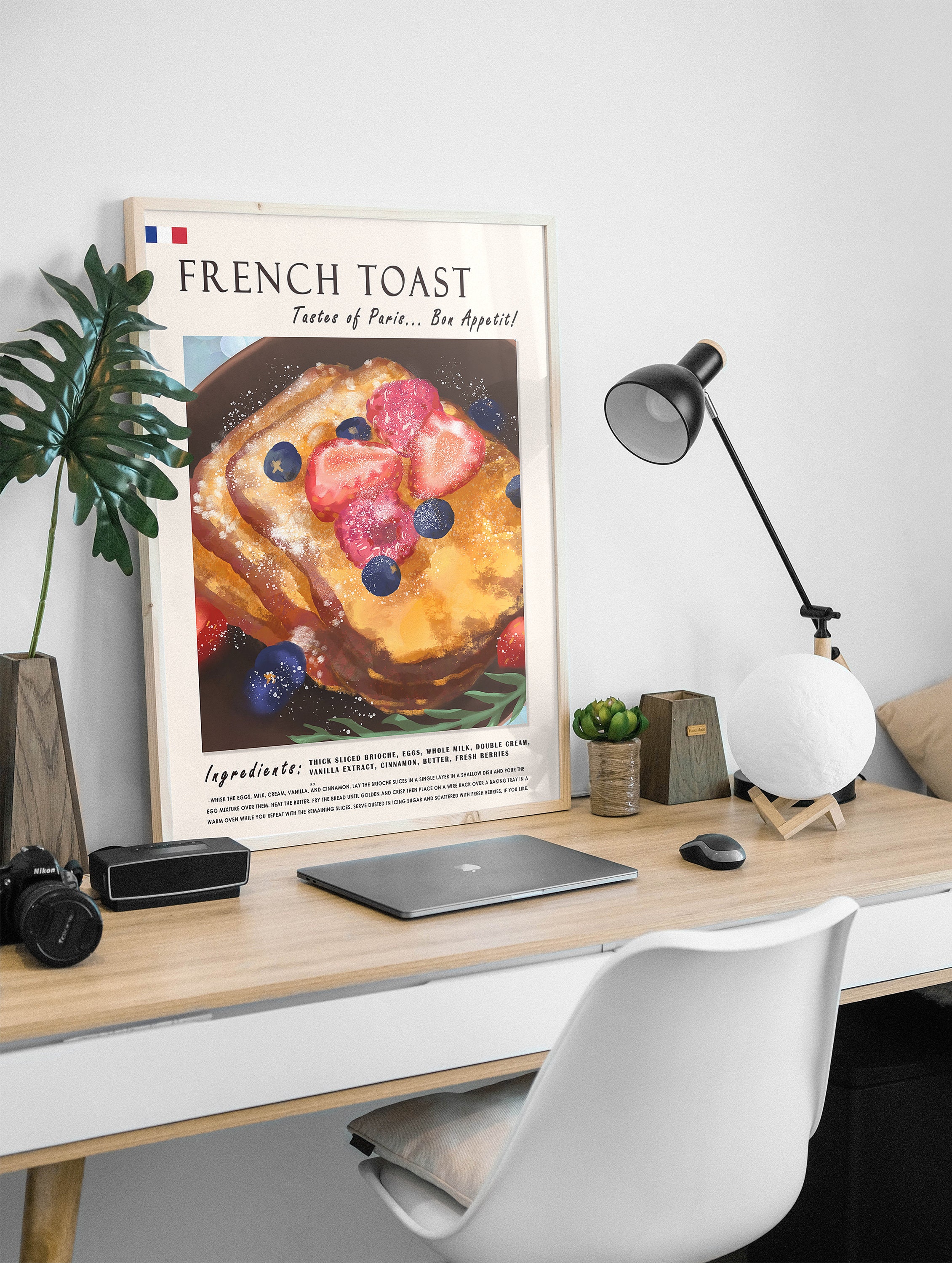 French Breakfast Food Poster Art Poster French Print France - Etsy