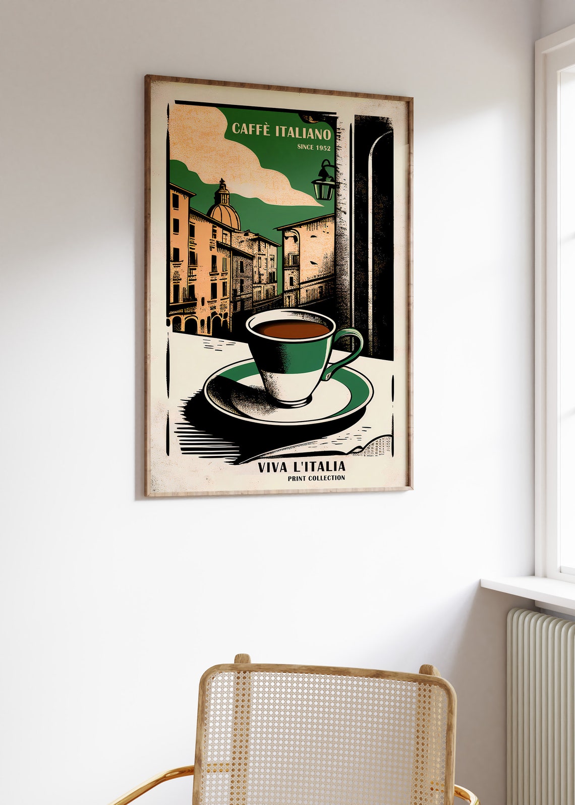 Italian Coffee Poster, Coffee Illustration Print, Kitchen Decor ...