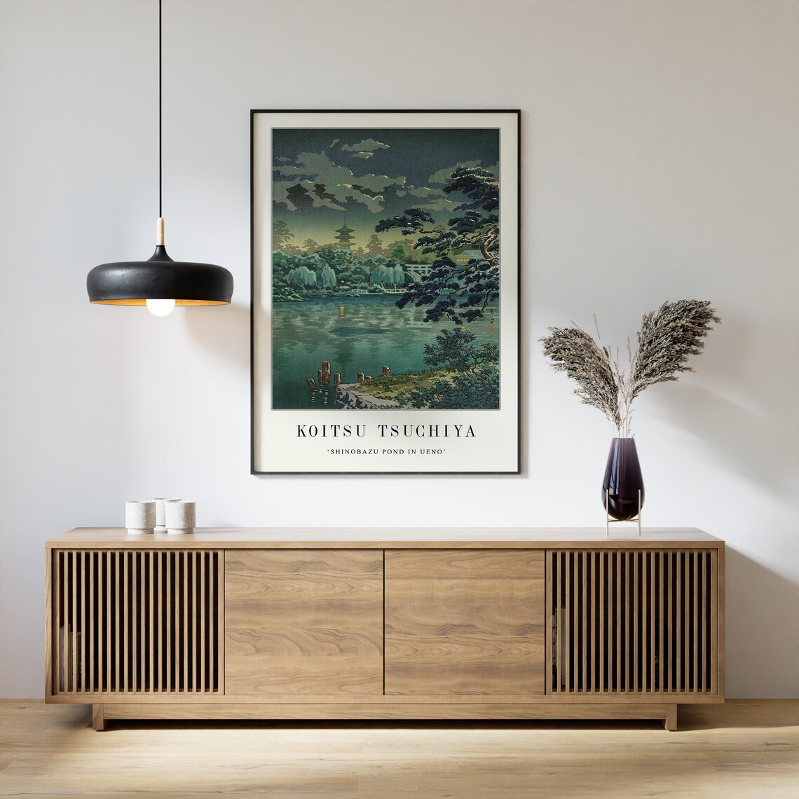 Japanese Poster, Japanese Wall Print, Koitsu Tsuchiya, Shinobazu Pond ...