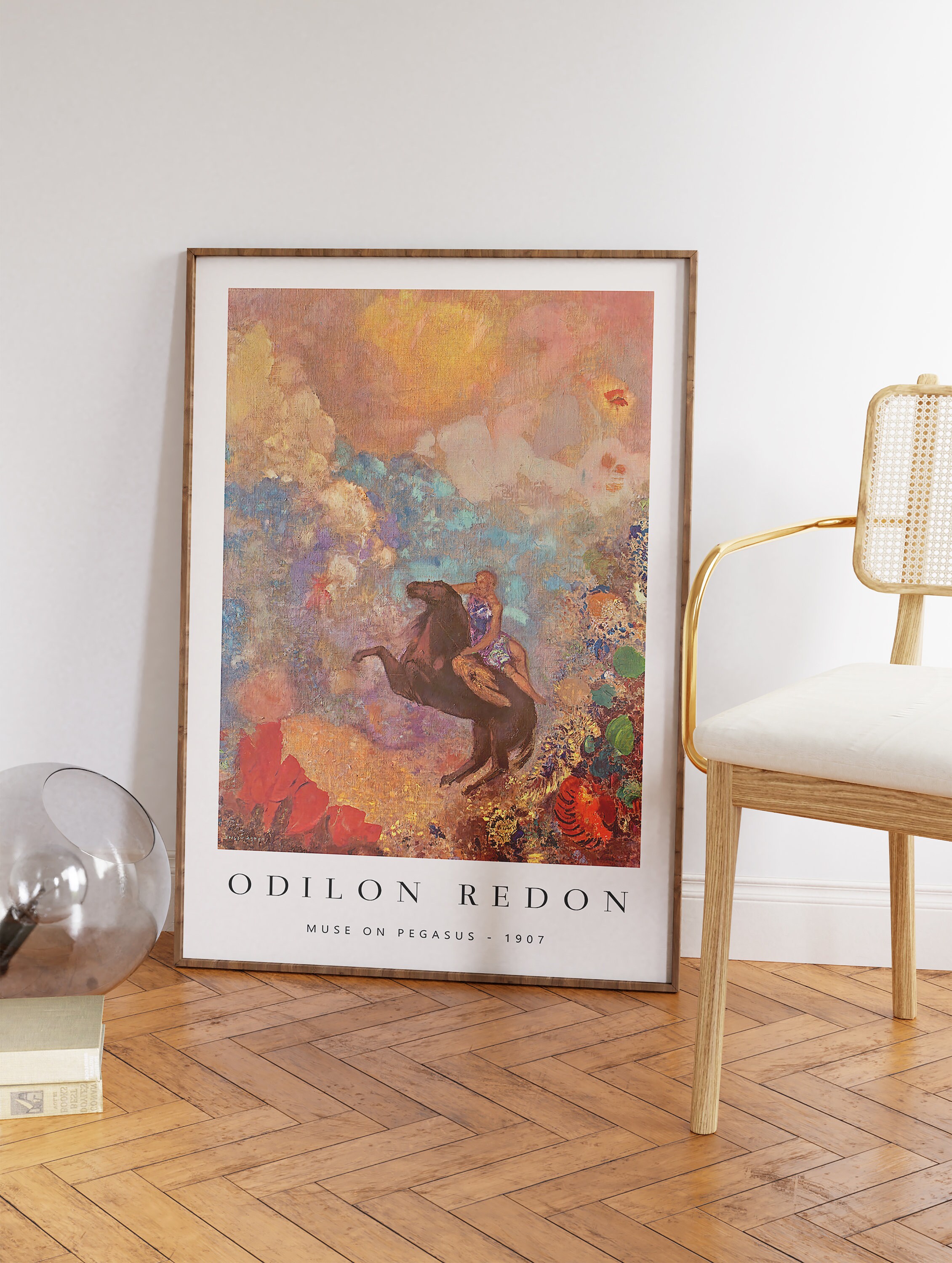 Odilon Redon Wall Art Muse on Pegasus Odilon Redon Poster - Etsy UK