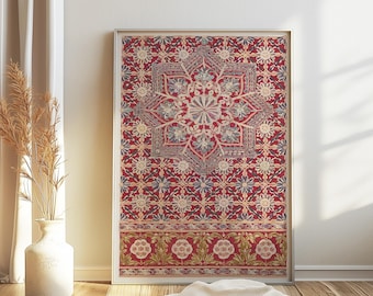Traditional Islamic Pattern Print, Islamic Geometric Artwork, Islamic ...