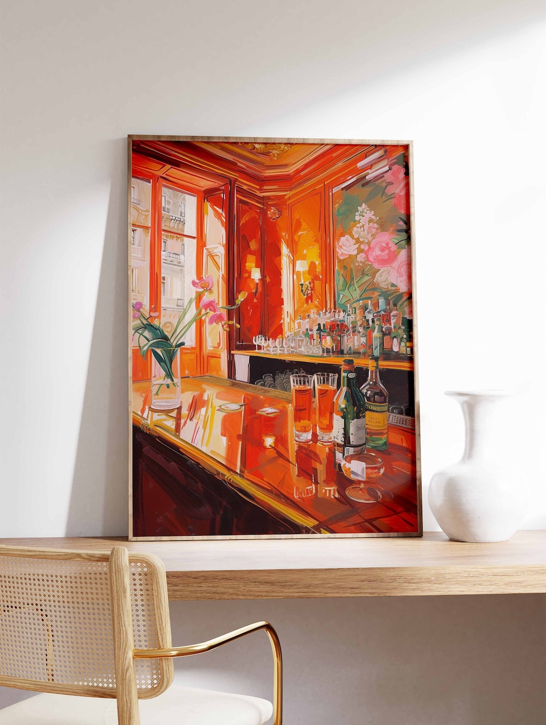 Retro Cocktail Bar Print, Vintage Cocktail Poster, Food and Drink Art ...