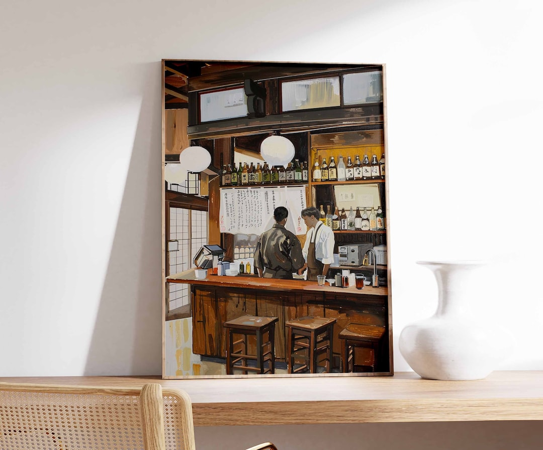Japanese Izakaya Bar Poster, Tokyo Bar Art, Japanese Poster, Tokyo ...