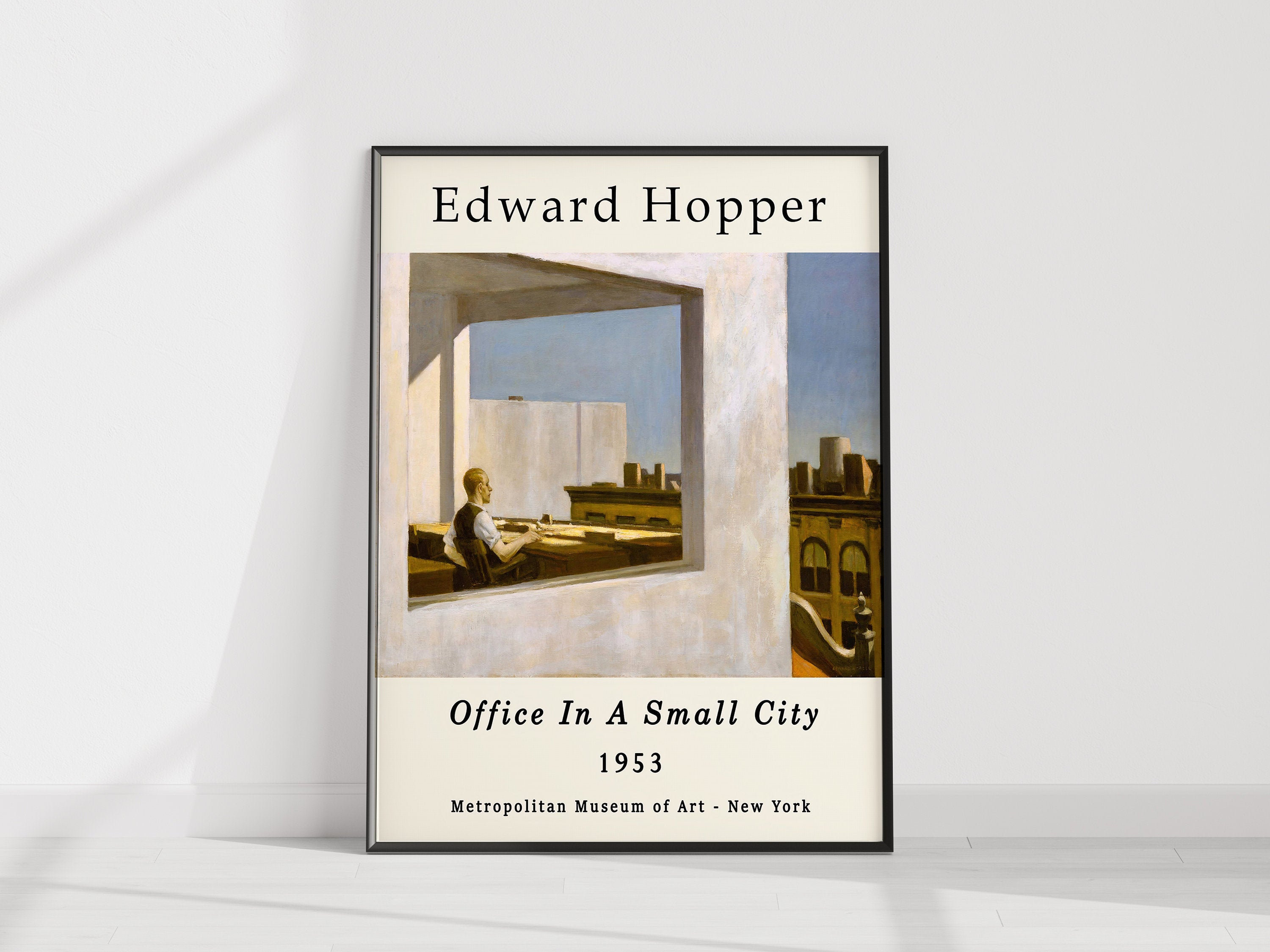 Edward Hopper Exhibition Poster Office In A Small City | Etsy