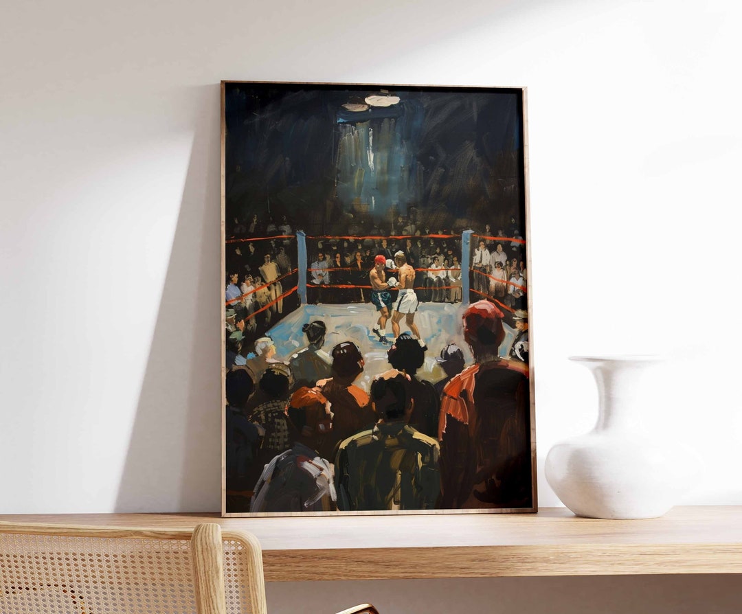 Vintage Boxing Poster, Retro Boxing Art, Old School Boxing Print ...