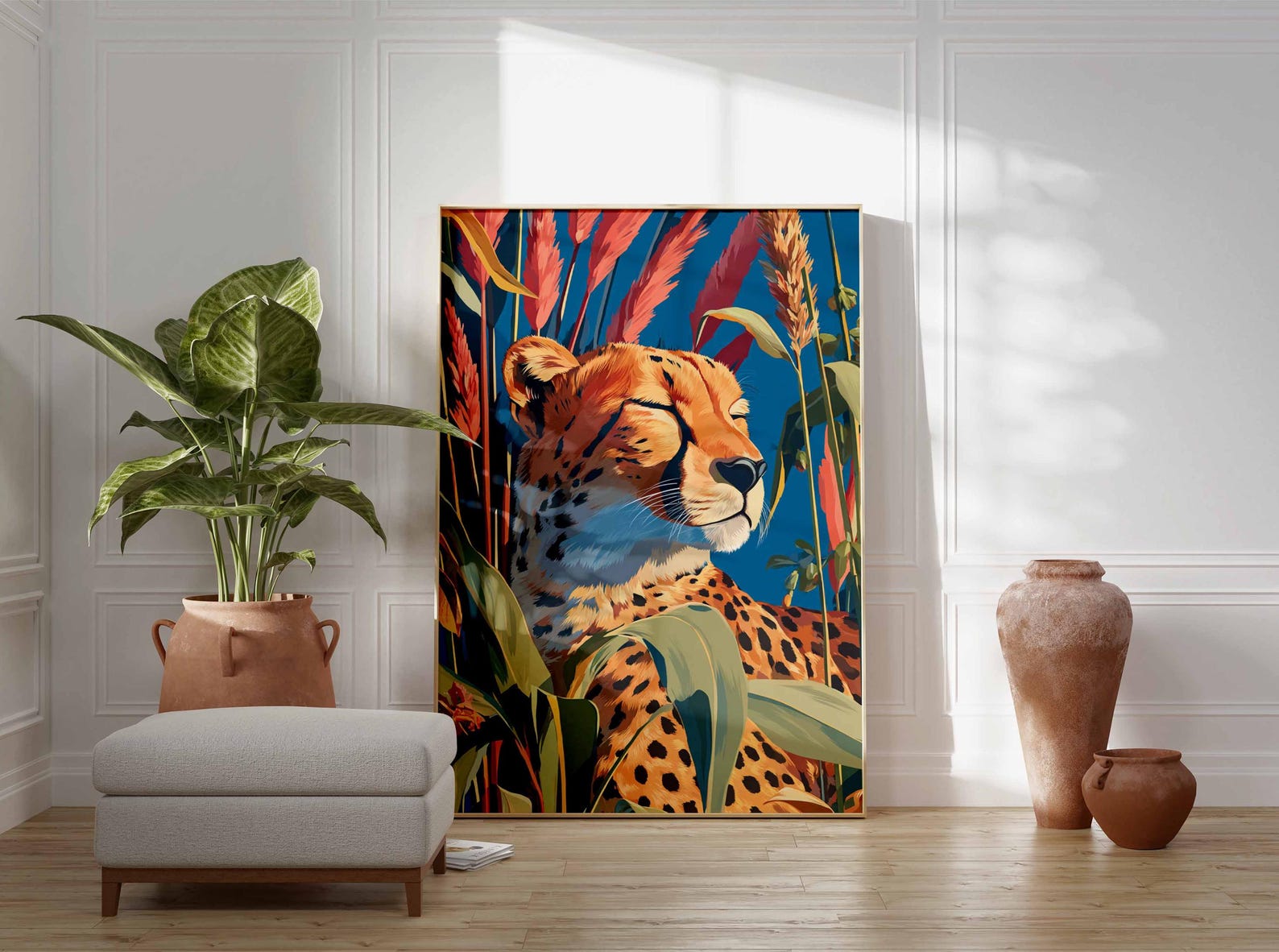 Cheetah Poster, Wildlife Animal Print, Safari Wall Art, Big Cat Decor ...