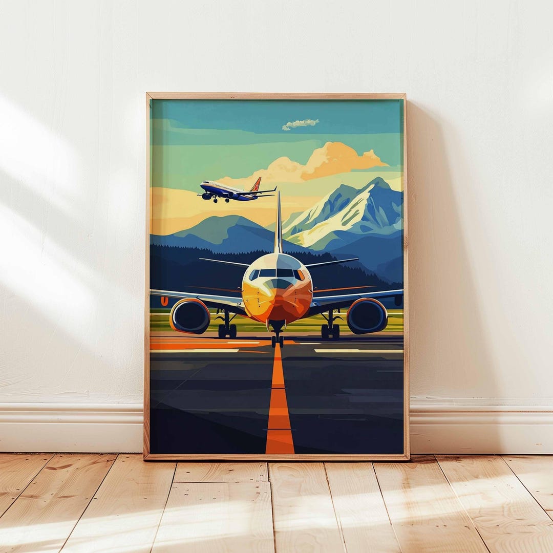Aviation Poster, Aircraft Print, Vintage Plane Wall Art, Pilot Decor ...