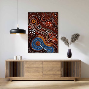 Aboriginal Print, Cultural Wall Art, Indigenous Poster, Tribal Decor ...