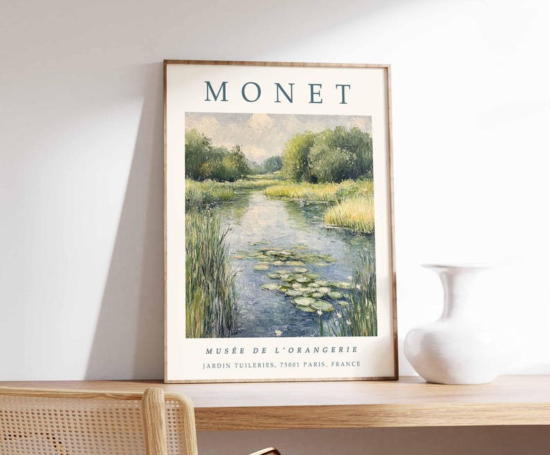 Claude Monet Poster, Monet Print, Botanical Poster, Floral Wall Art ...