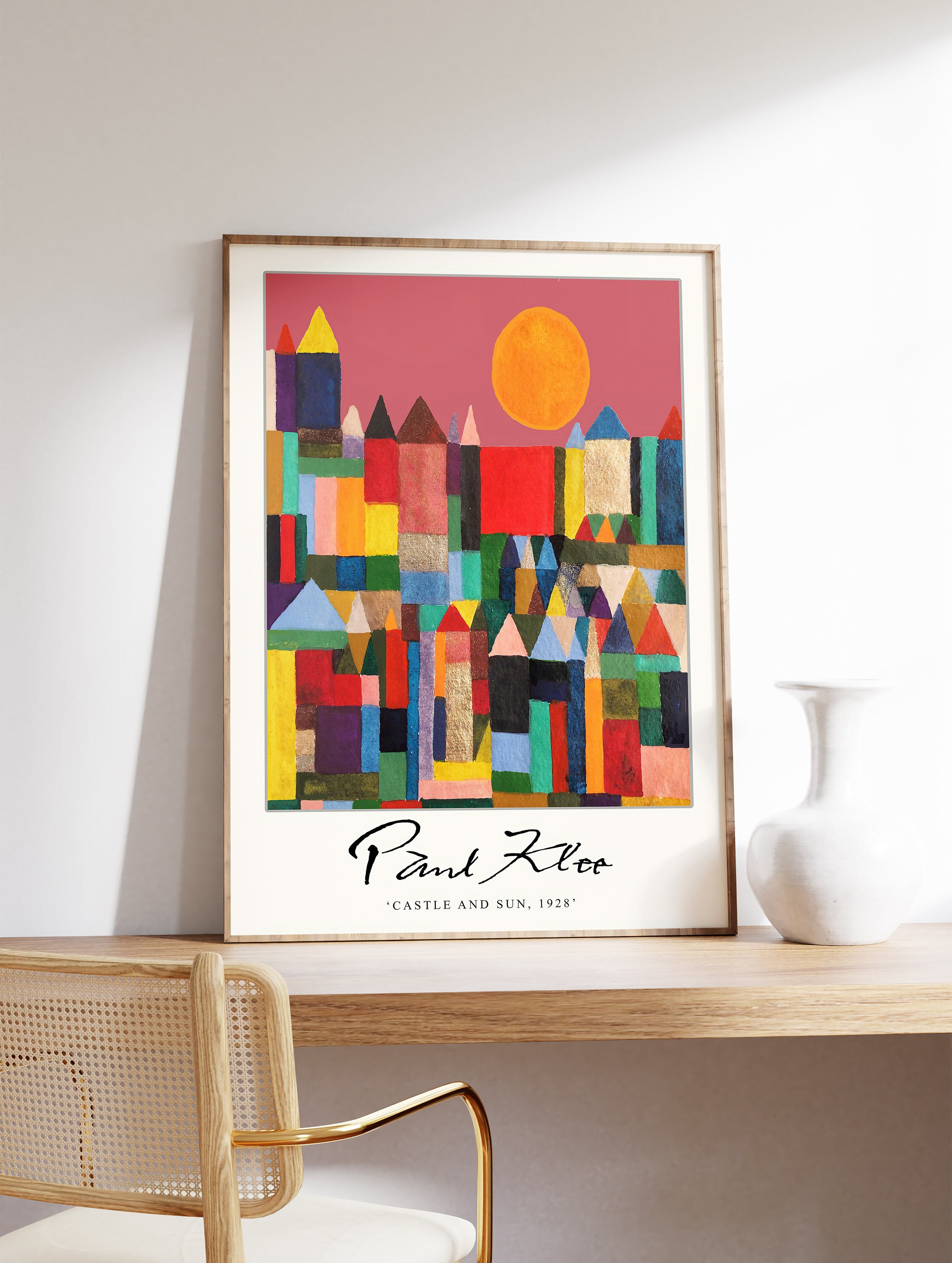 Paul Klee Exhibition Poster Castle and Sun Paul Klee Art | Etsy