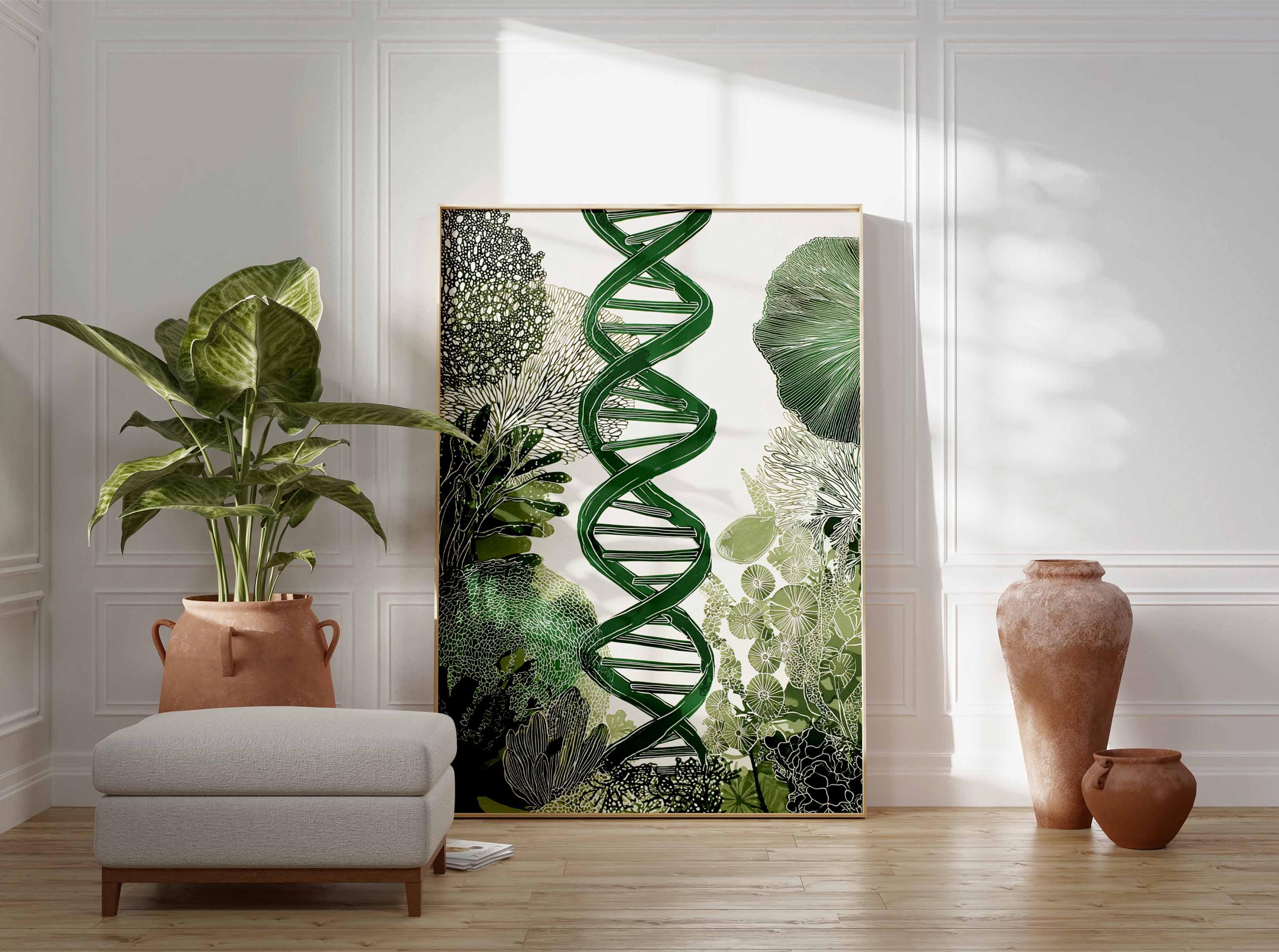 Molecular Biology Poster, Science Wall Art, DNA Structure Print ...