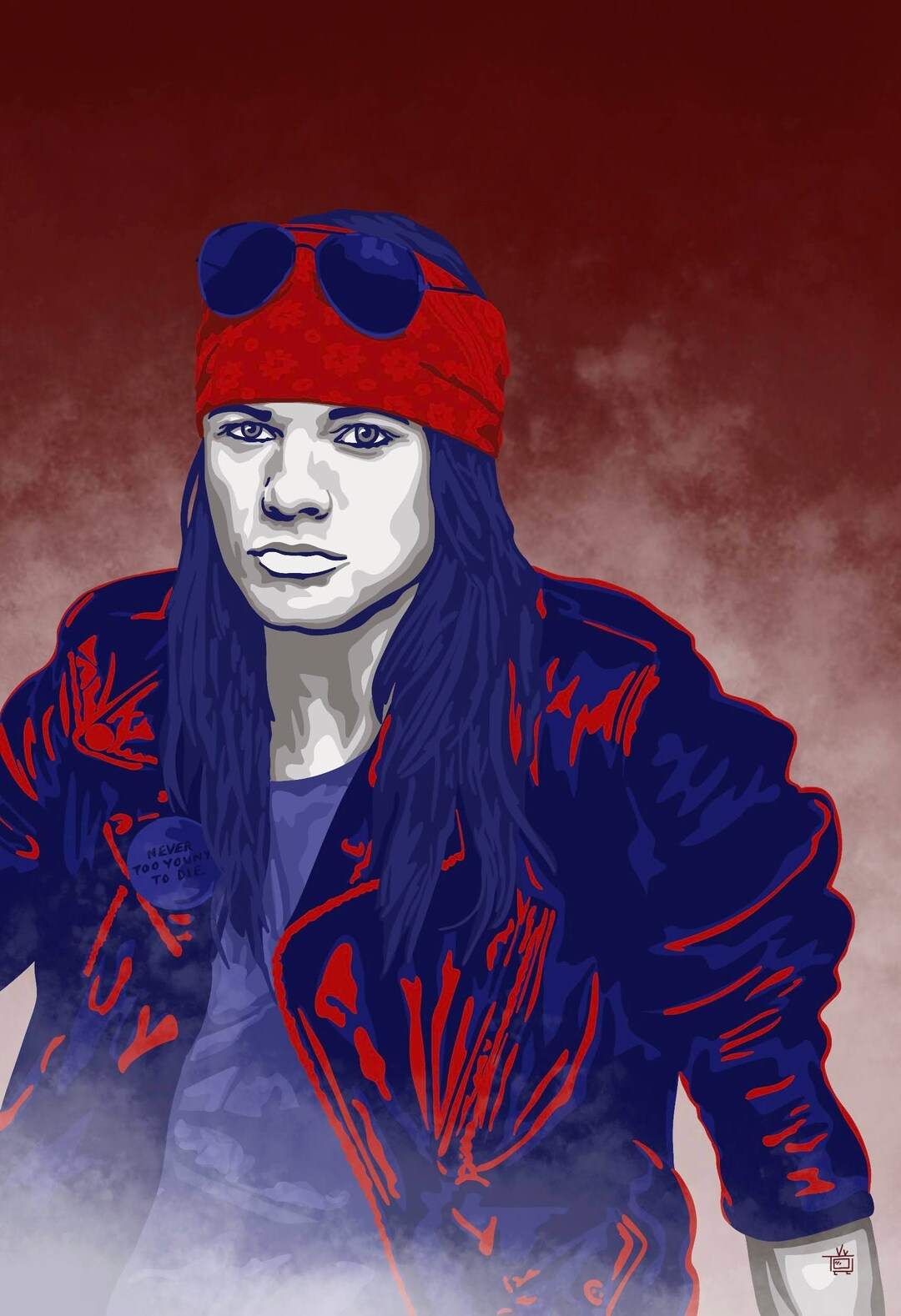 Axl Rose Pop Art Print - Etsy