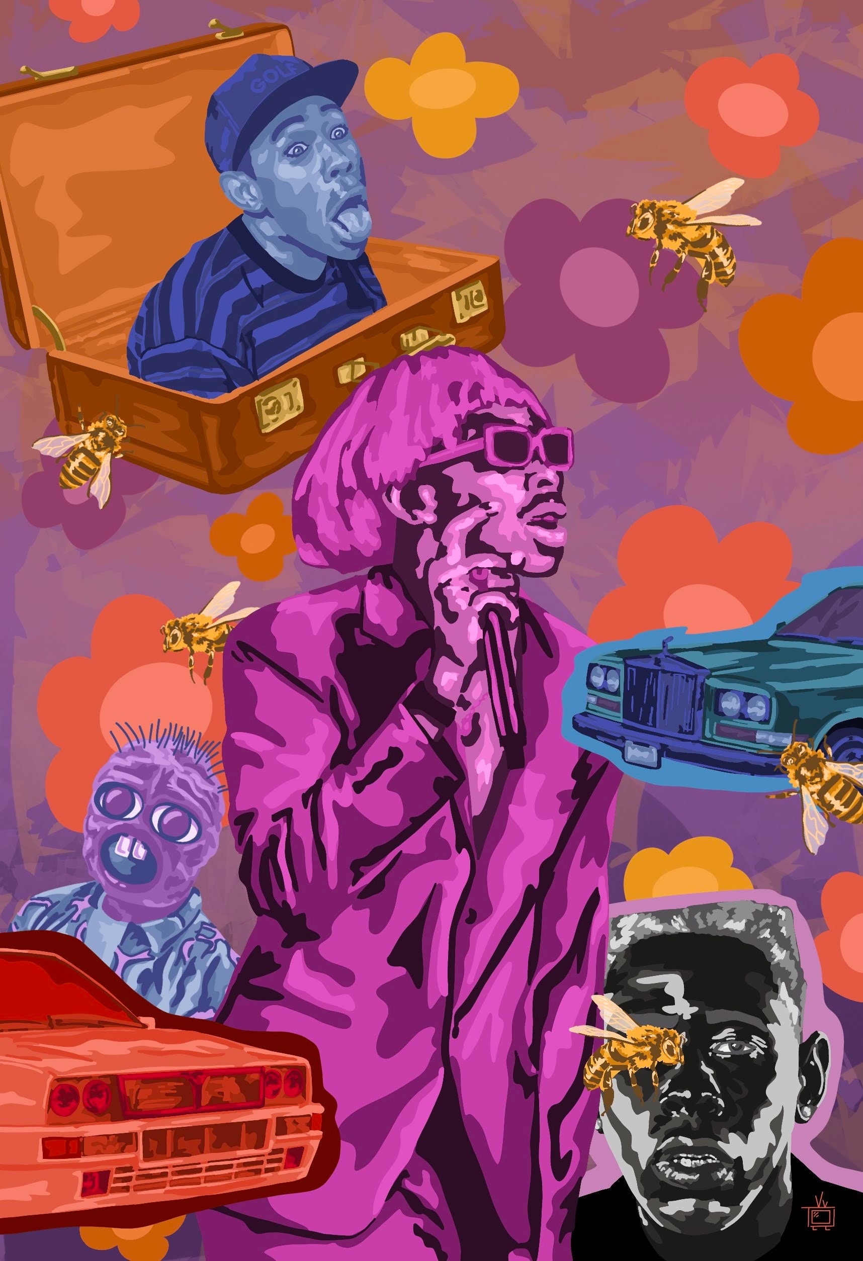 Tyler The Creator Pop Art Print Etsy