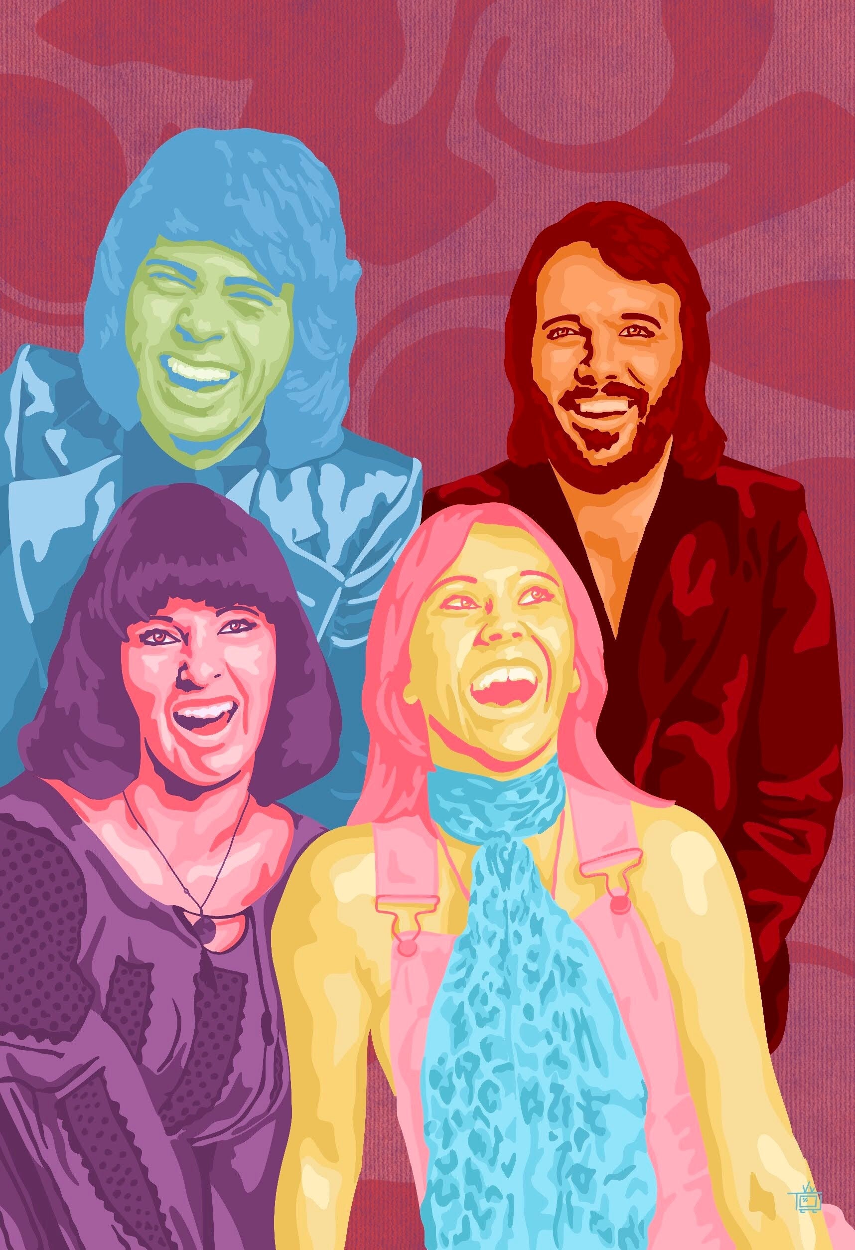 ABBA Pop Art Print - Etsy