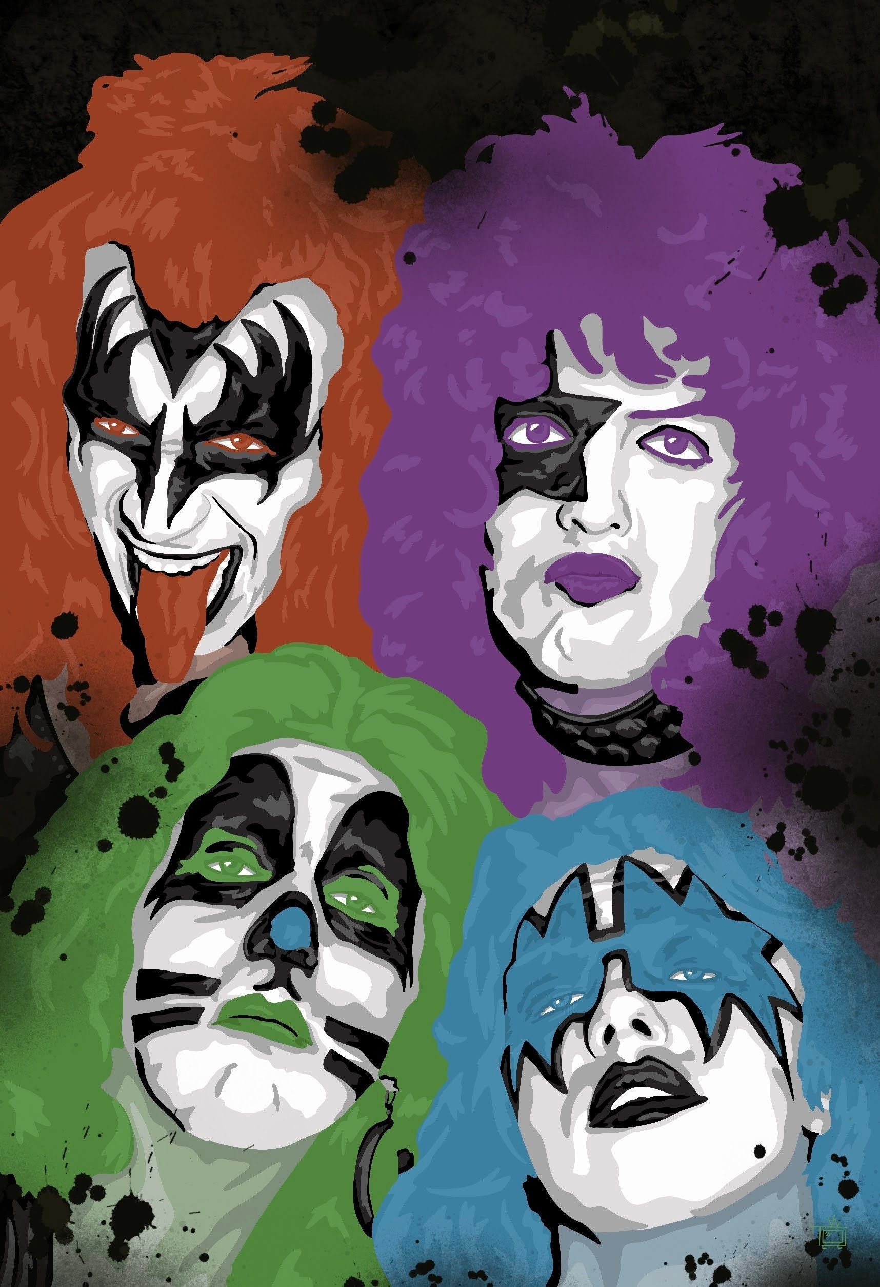 Kiss Pop Art Print Etsy