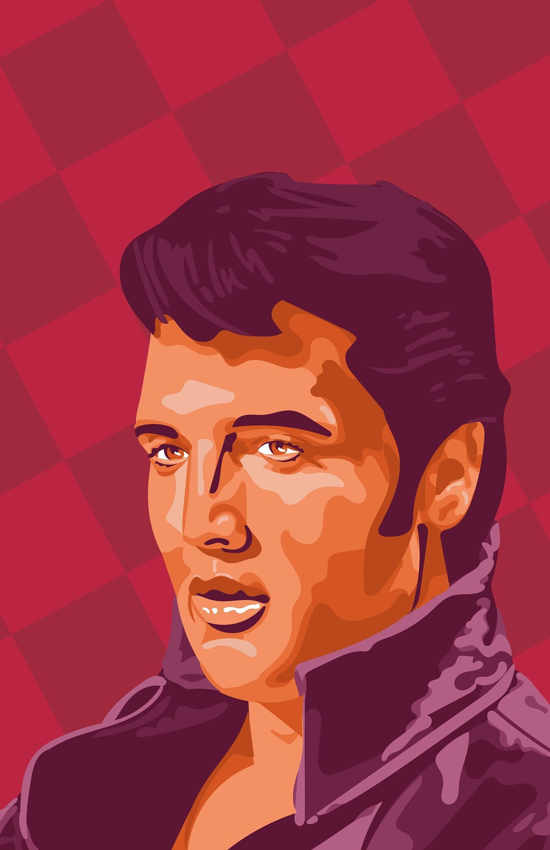 Elvis Pop Art Print - Etsy