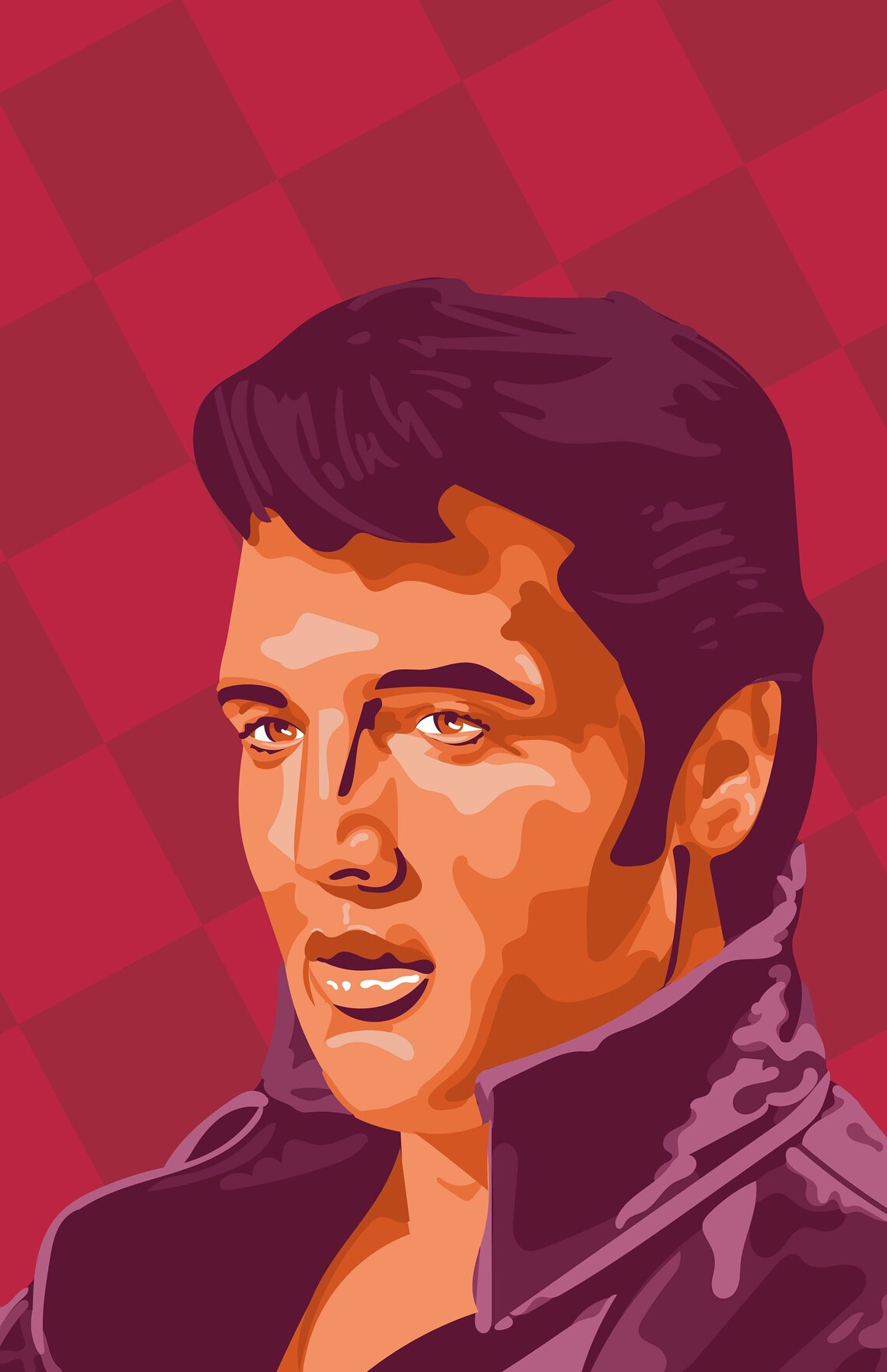 Elvis Pop Art Print - Etsy