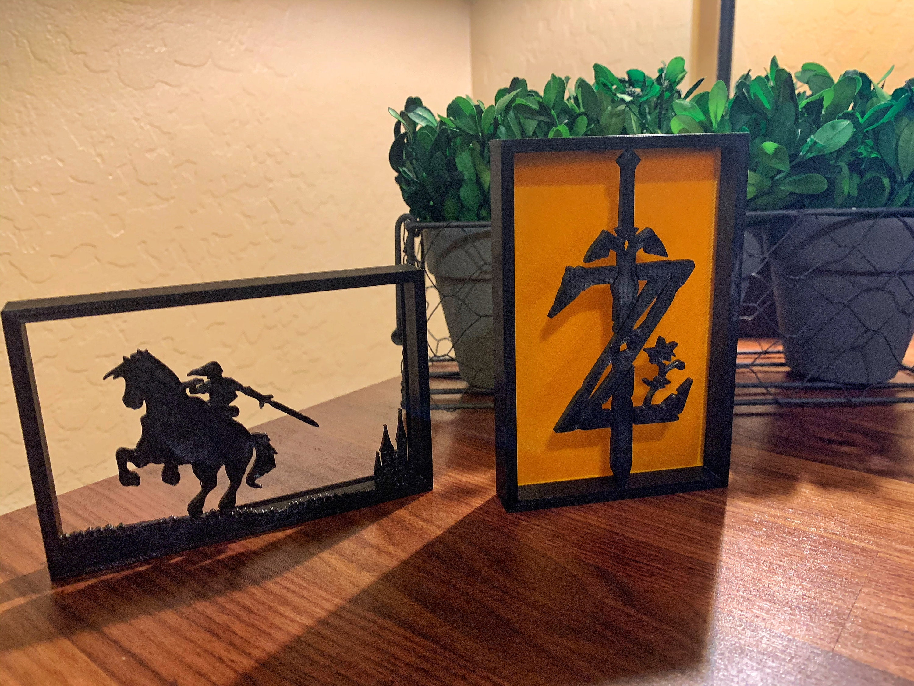 Zelda Shadow Box Video Games Zelda Link Great Sword - Etsy