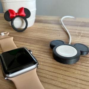 Mickey and Minnie Mouse Apple Watch Charger Charm - Bring the Magic of ...
