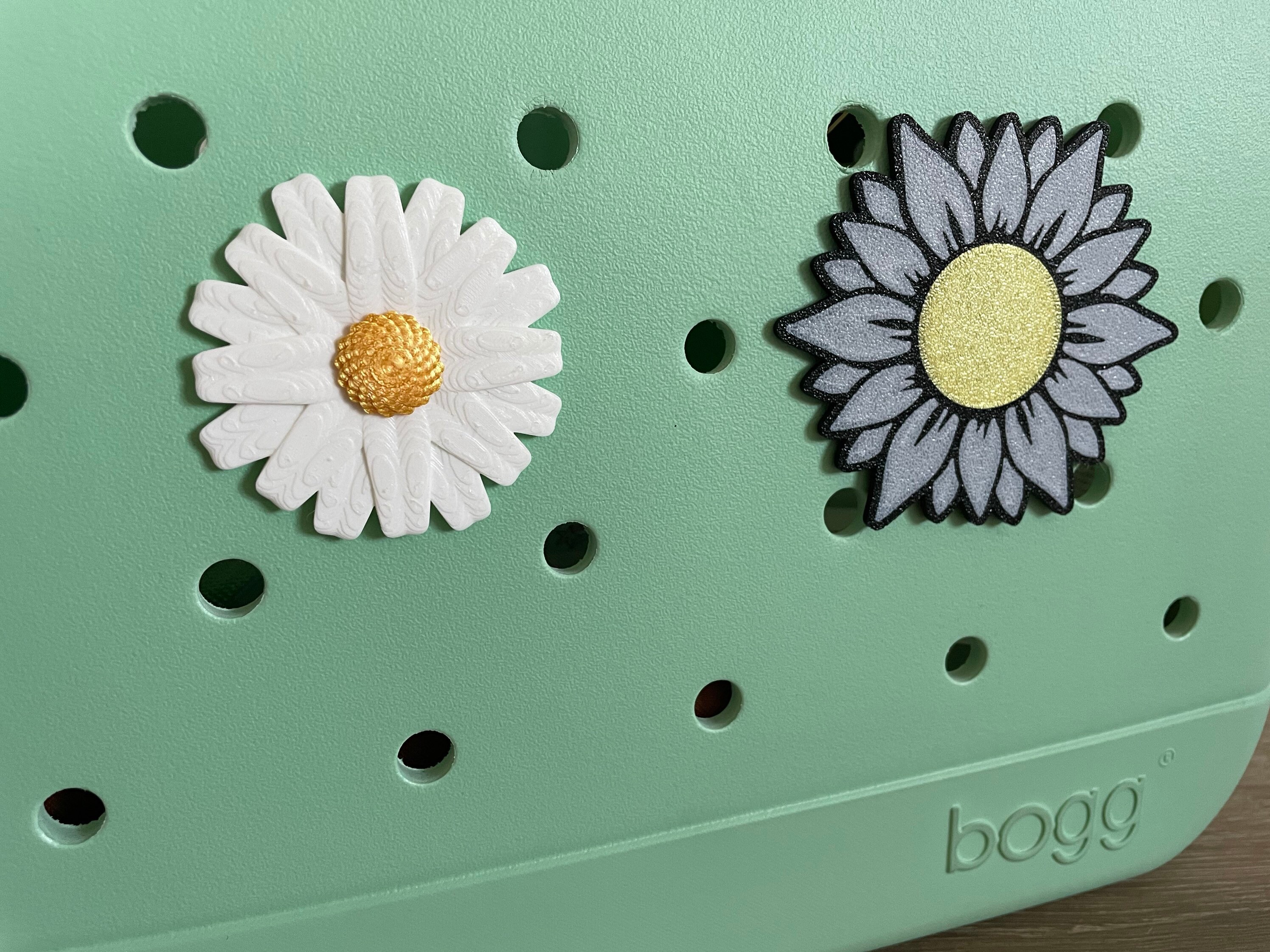 BOGEMS Daisy Bogg Bag Charm Personalize Your Bogg Bag - Etsy