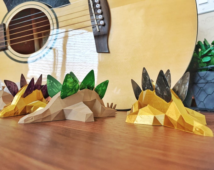 Pick Holder Stegosaurus Pick Holder Gift for Guitarist, Bassist or ...