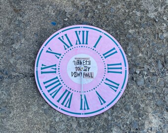 Punk Rock Painted Vinyl Record Clock. Wall Clock. Gift for - Etsy