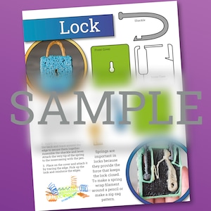 3D Pen Pattern STEM Project DIY Lock - Etsy