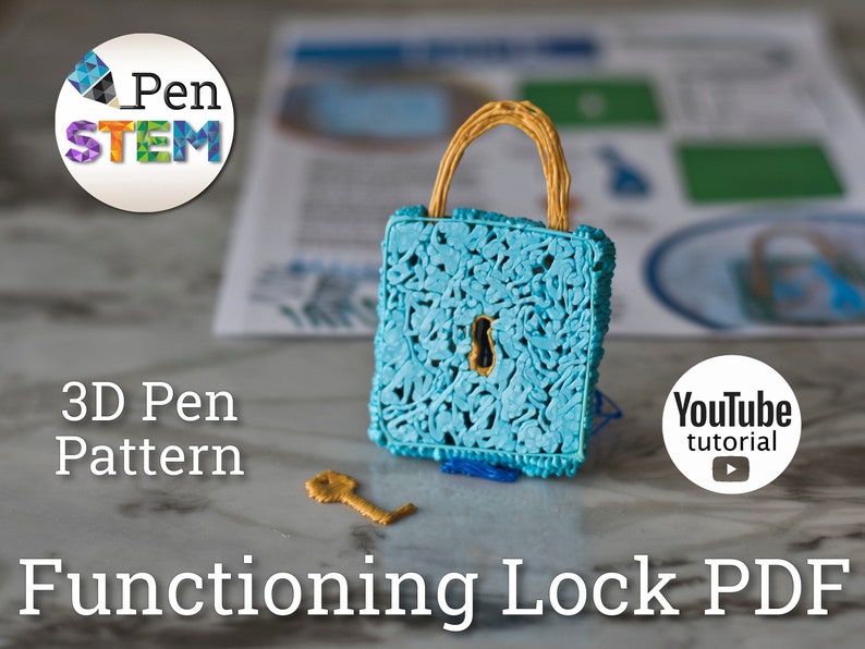 3D Pen Pattern STEM Project DIY Lock - Etsy