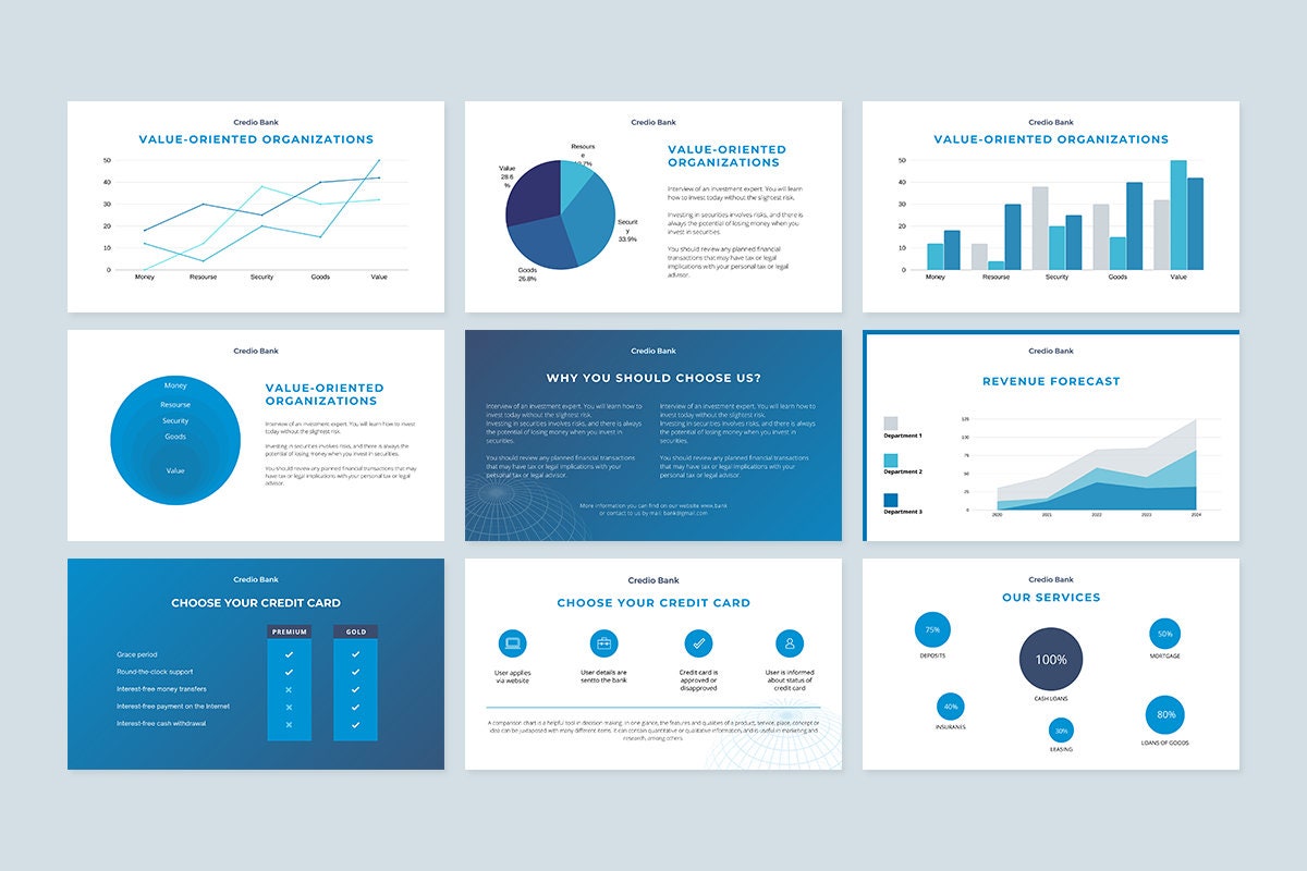 Presentation Finance Canva Templates for Accountants, Bookkeepers, Bank ...