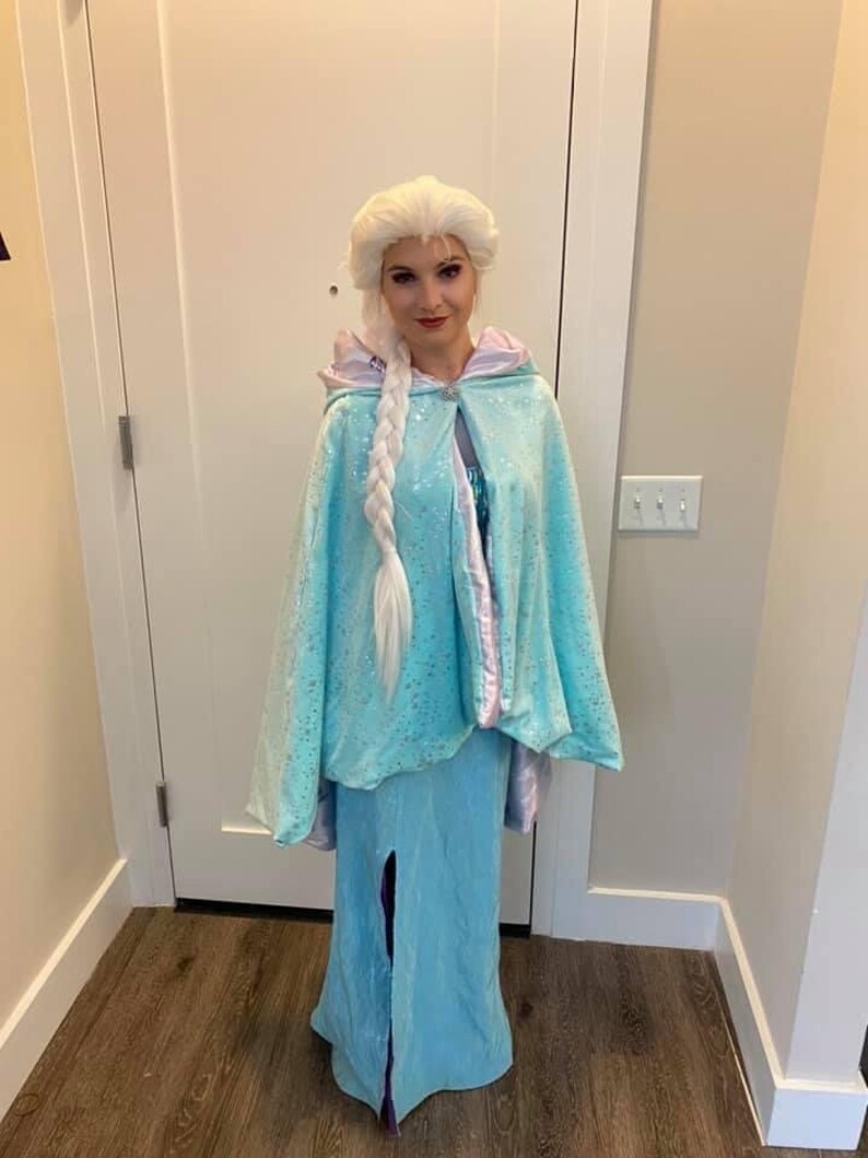 Elsa Inspired Princess Cloak. Princess Cape. Adult Reversible - Etsy