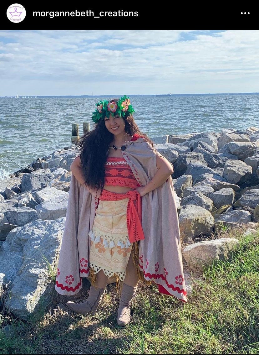 Moana Inspired Asymmetrical Cloak. Adult Cloak. Princess - Etsy