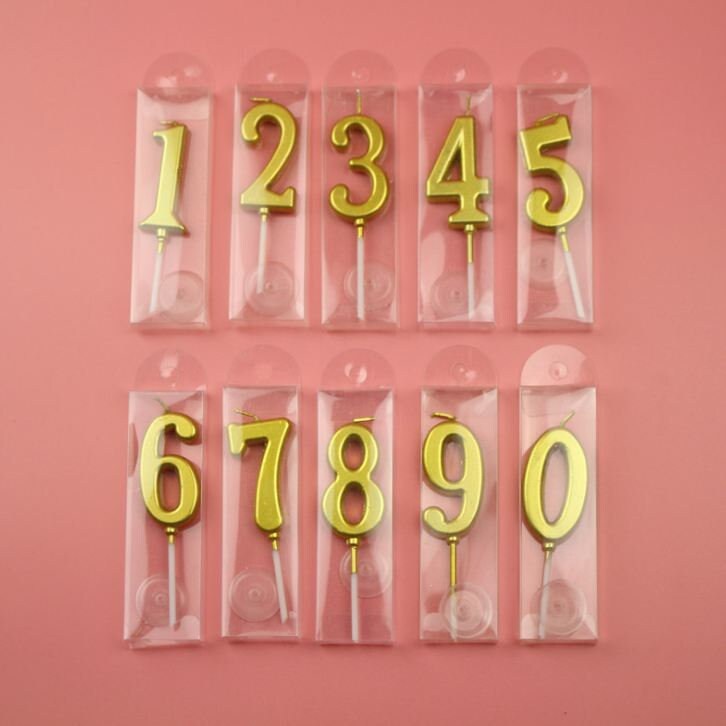 Gold Number Birthday Candles - Etsy
