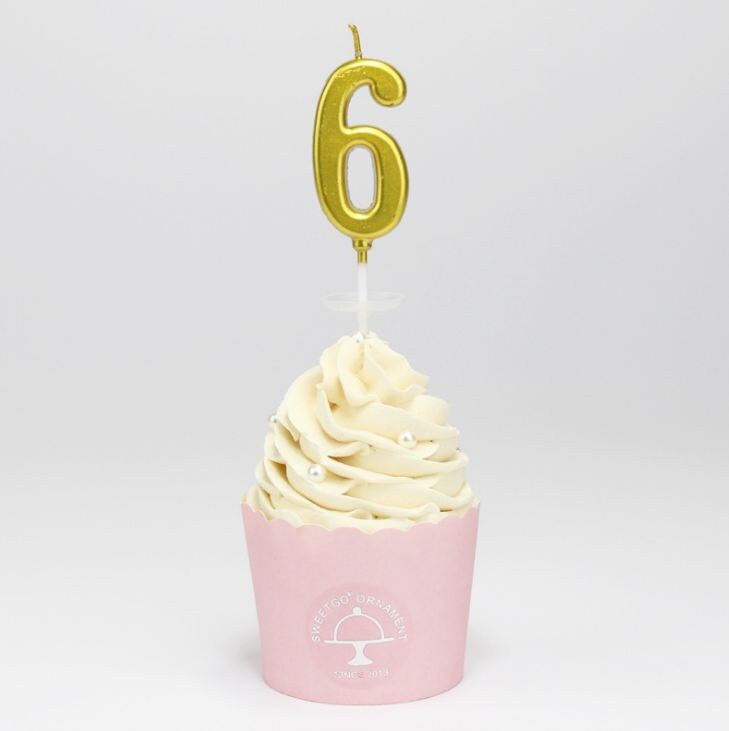 Gold Number Birthday Candles - Etsy