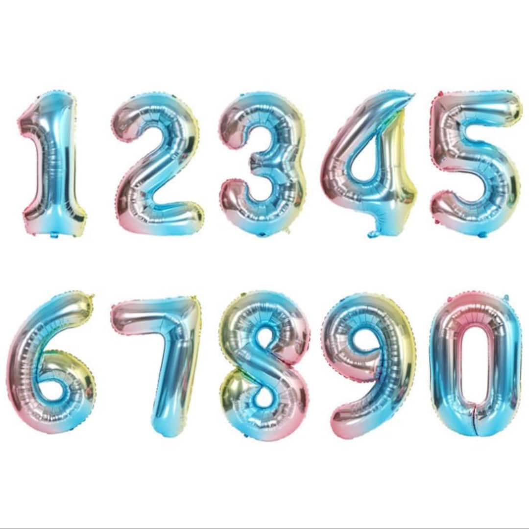 Number Balloons | Birthday Party Decoration | Large 32" Foil Birthday ...