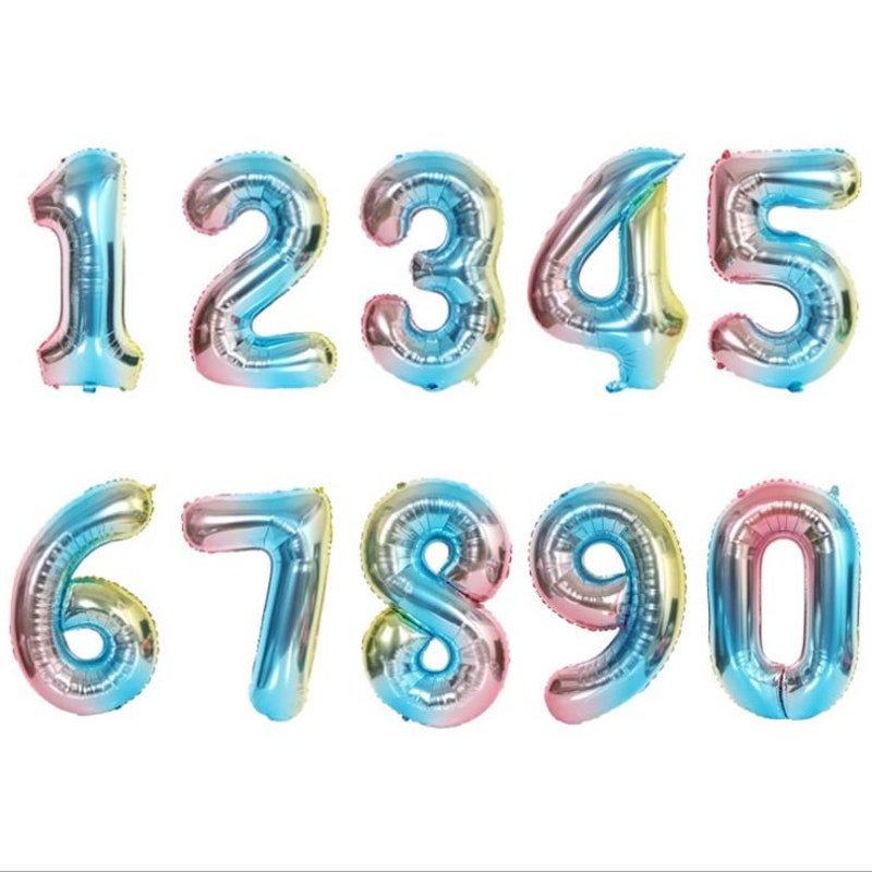 32” Foil Number Balloon - Etsy