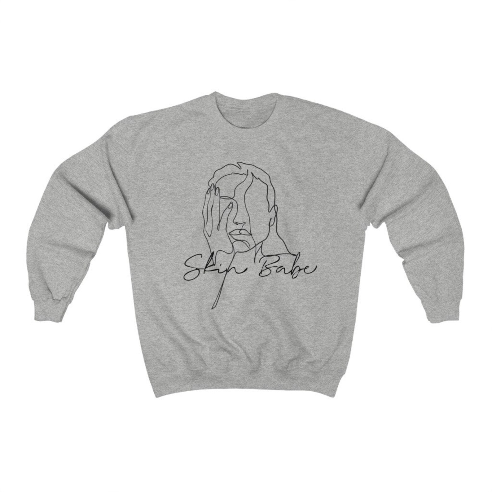 Skin Babe Sketch Sweater, Skin Babe Crew Neck, Esthetician Sweater ...