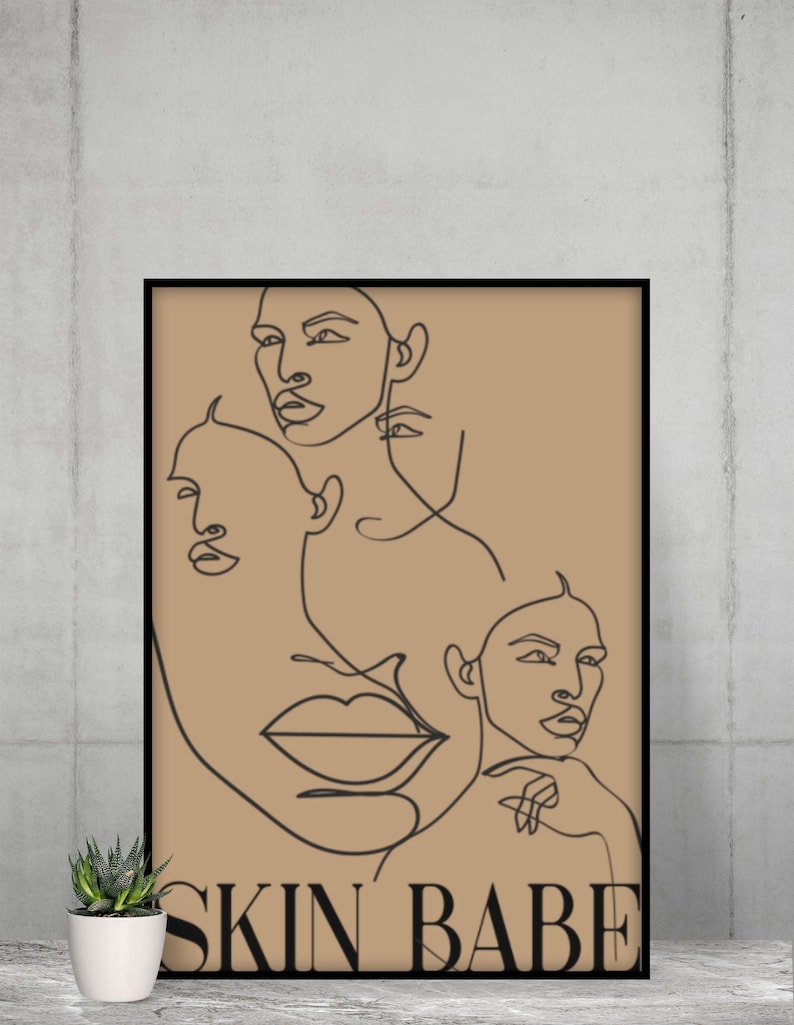 Skin Babe Poster Esthetician Decor Esthetician Poster - Etsy