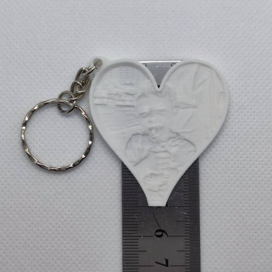 PERSONALISED LITHOPHANE KEYRING Heart shaped 3D Printed - Etsy