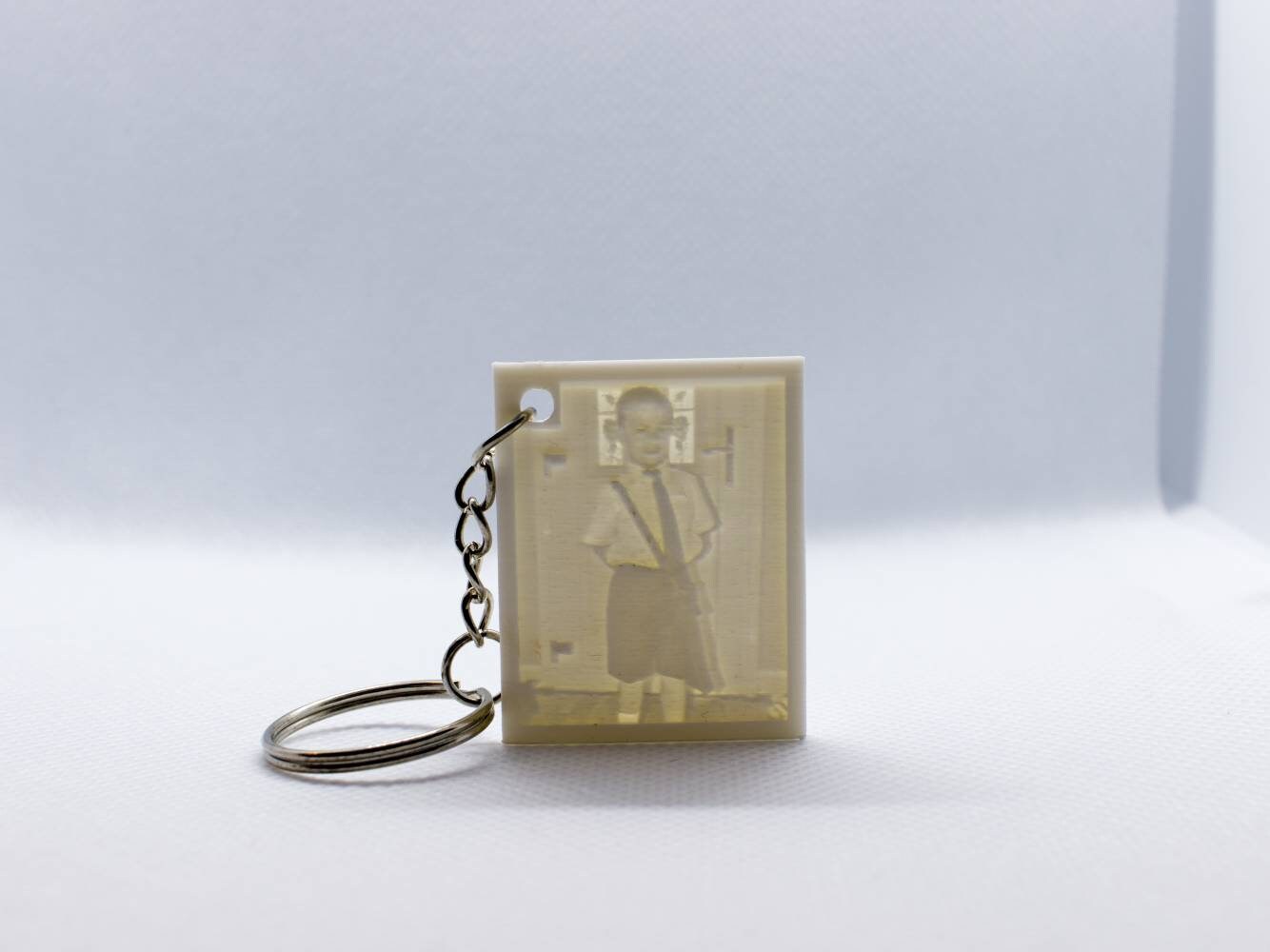 PERSONALISED LITHOPHANE KEYRING 3D Printed Keyring 3D | Etsy