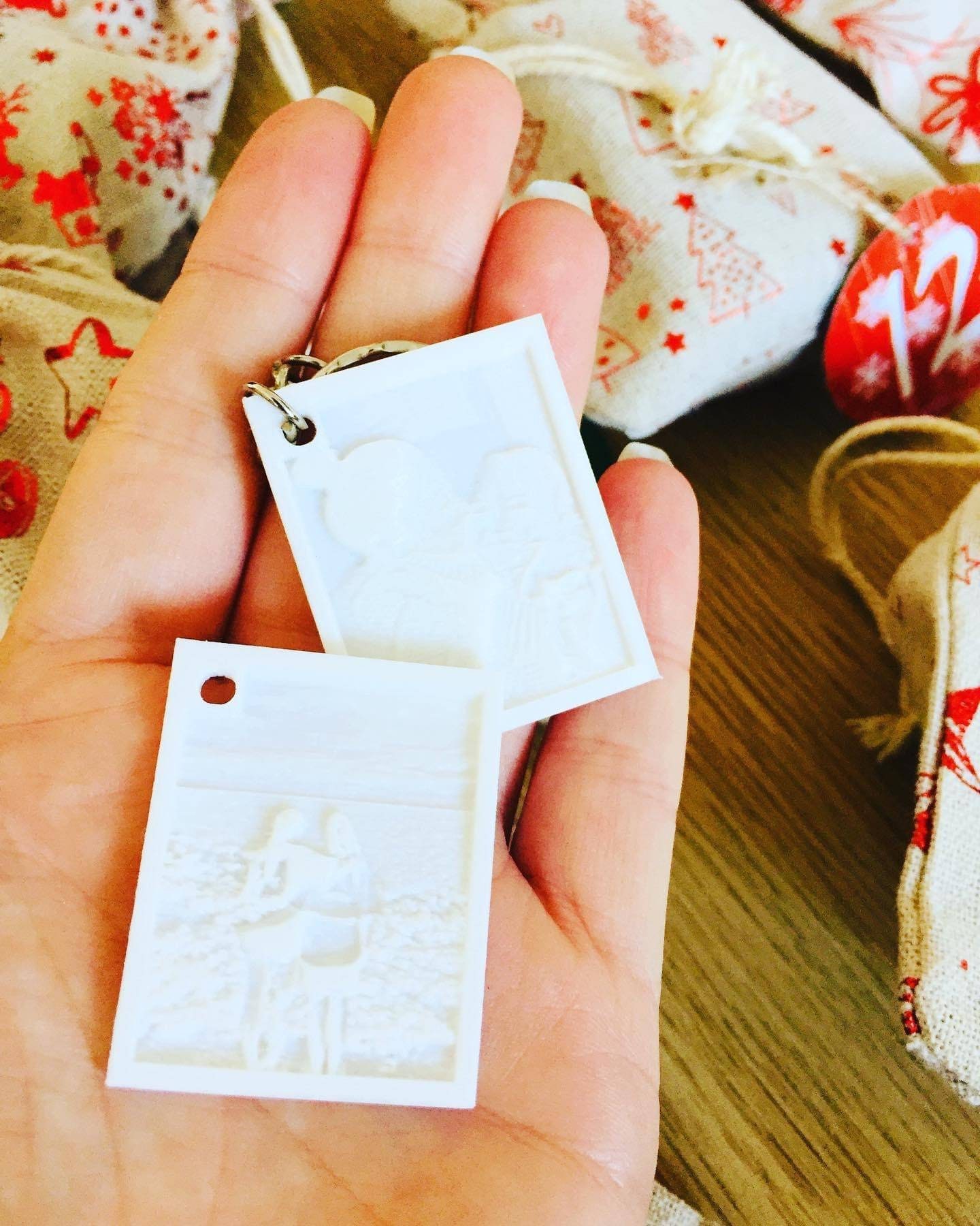 PERSONALISED LITHOPHANE KEYRING 3D Printed Keyring 3D | Etsy