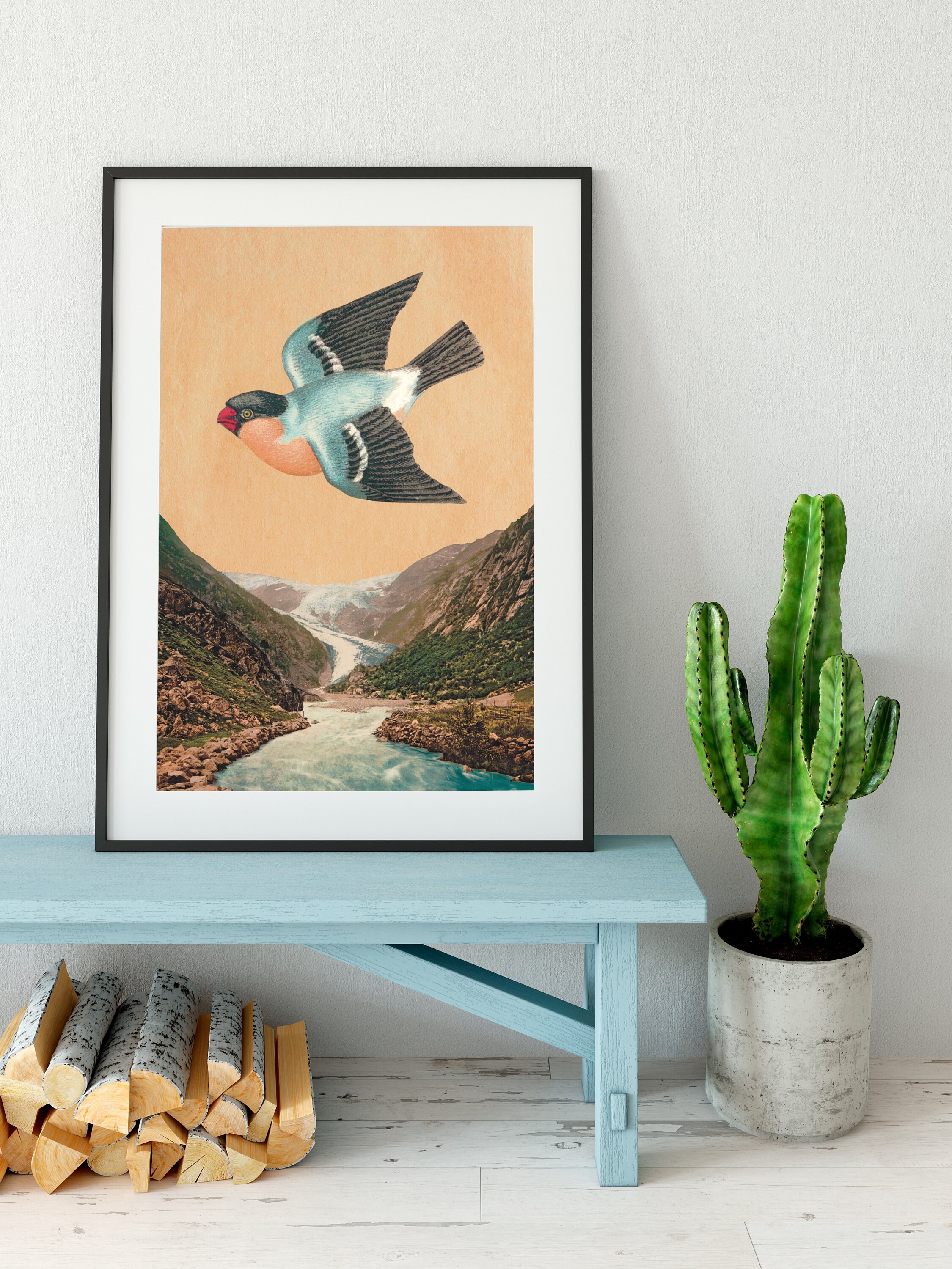 Printable Collage Art freedom 8.5x11 - Etsy