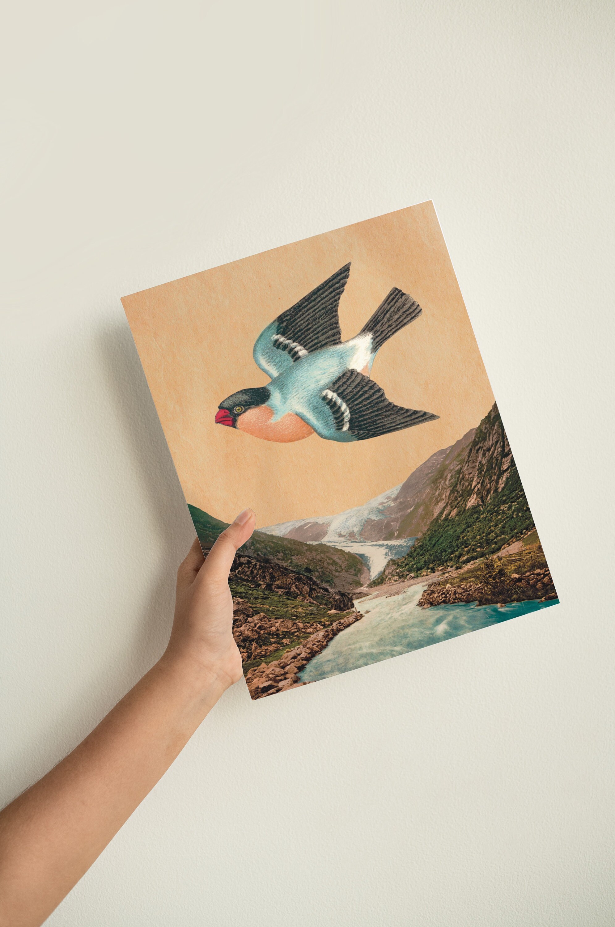 Printable Collage Art freedom 8.5x11 - Etsy