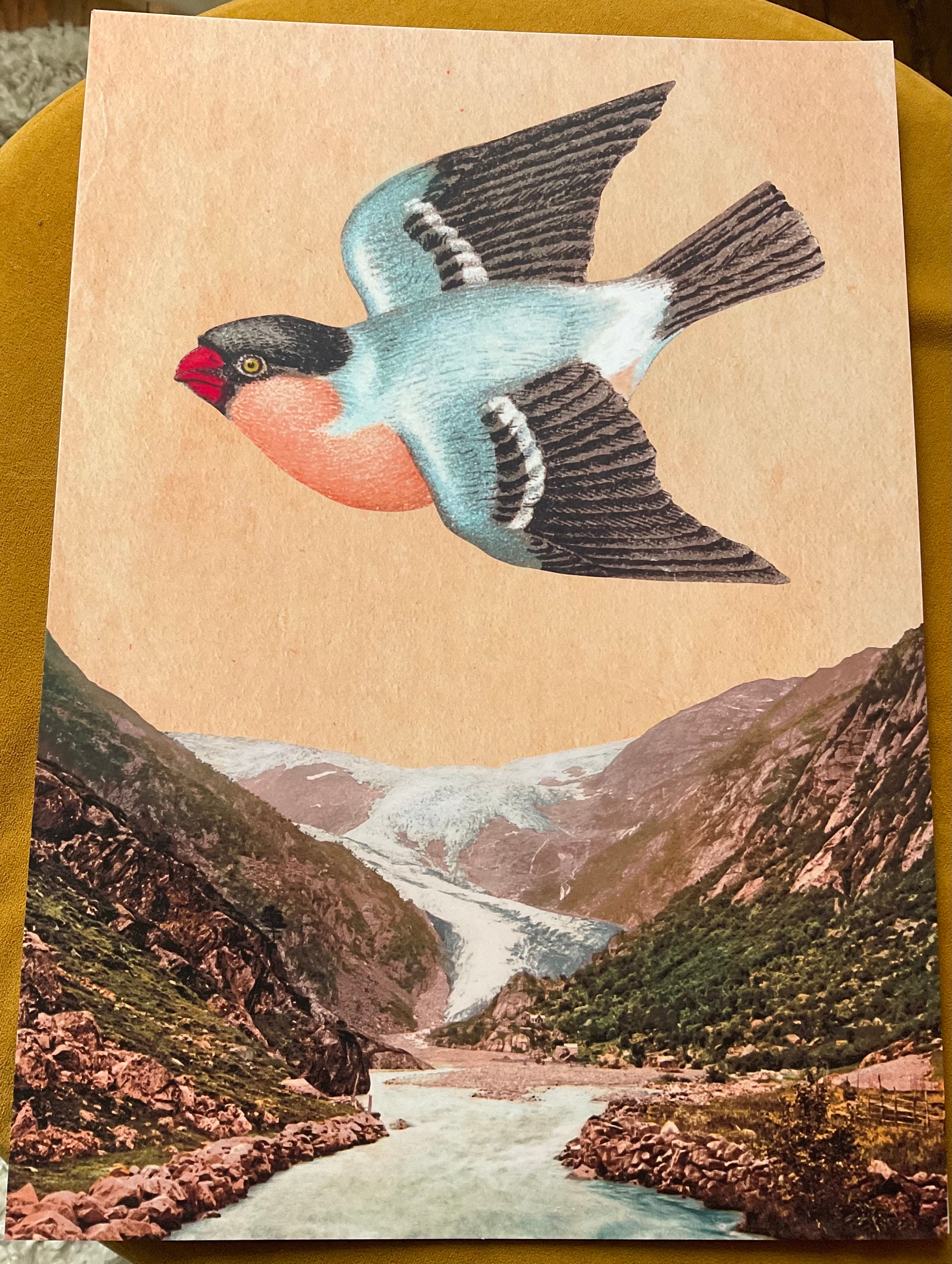 Printable Collage Art freedom 8.5x11 - Etsy