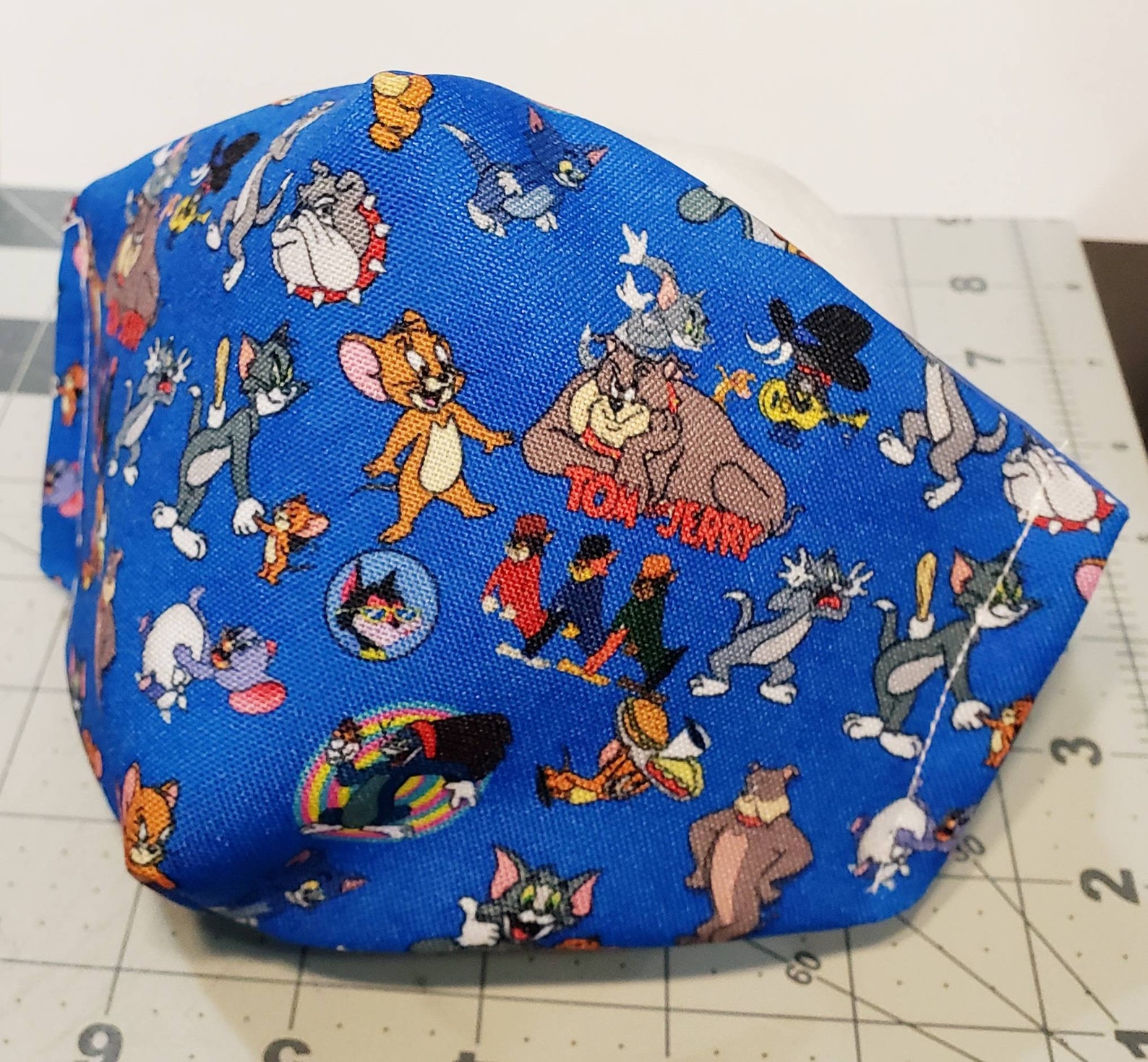 Tom and Jerry inspired face mask | Etsy