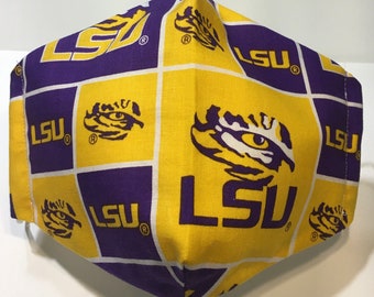 Lsu Face Mask | Etsy