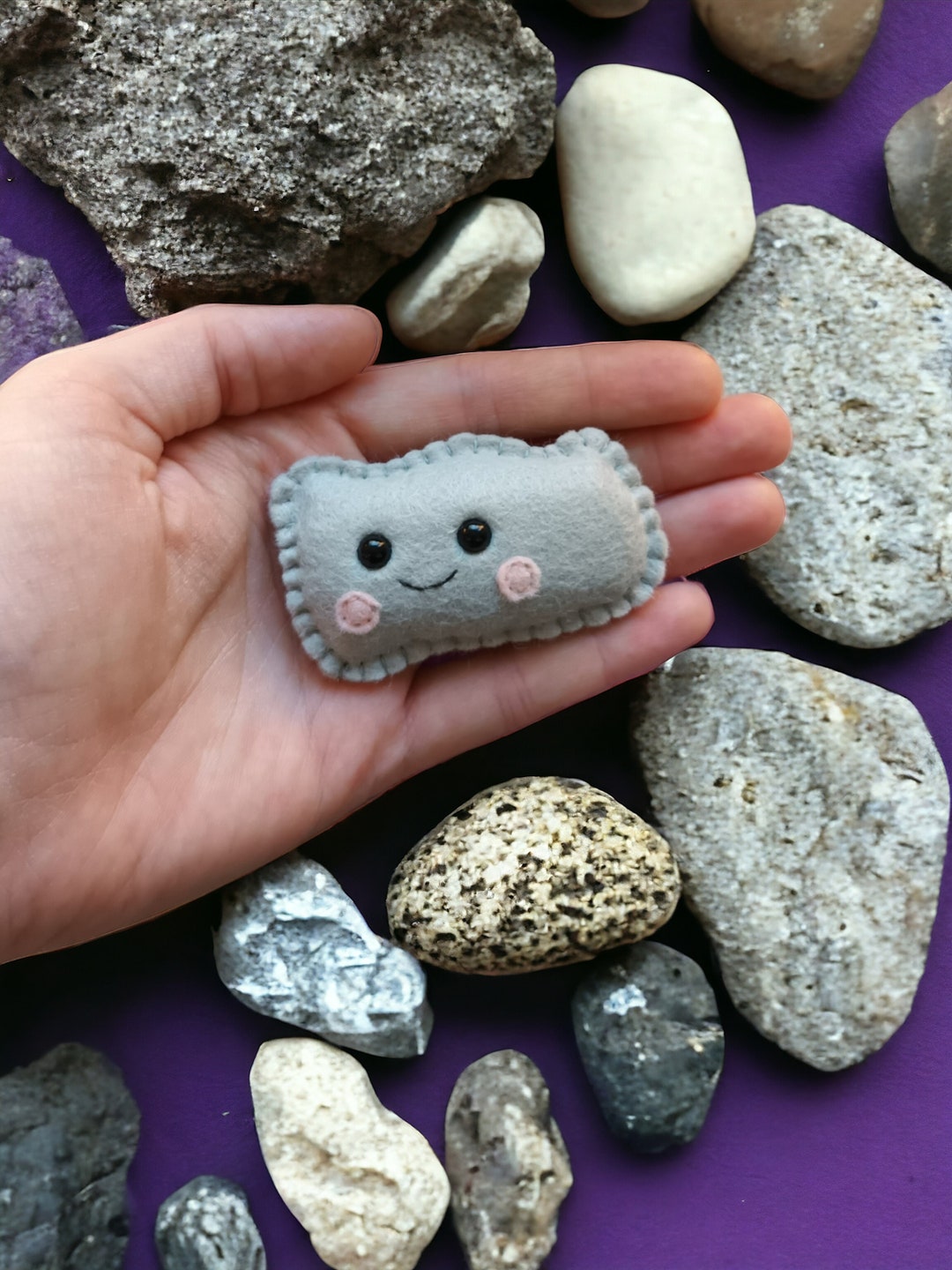 You Are My Rock, Felt Rock Pocket Hug, Letterbox Gift for Her - Etsy