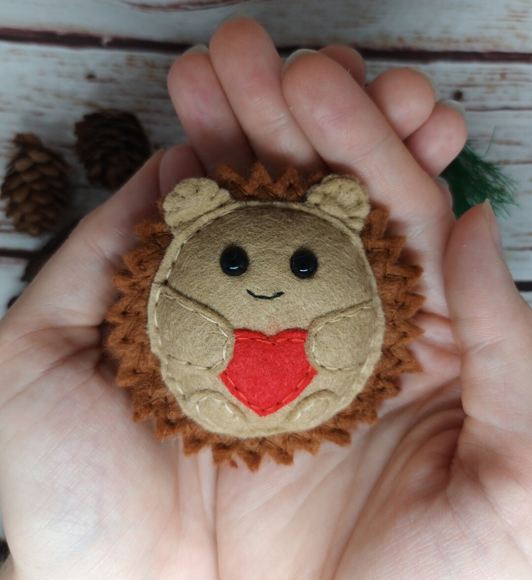 Hedgehog Hug Hand Sewn Felt Pocket Hug Letter Box Gift Cute - Etsy