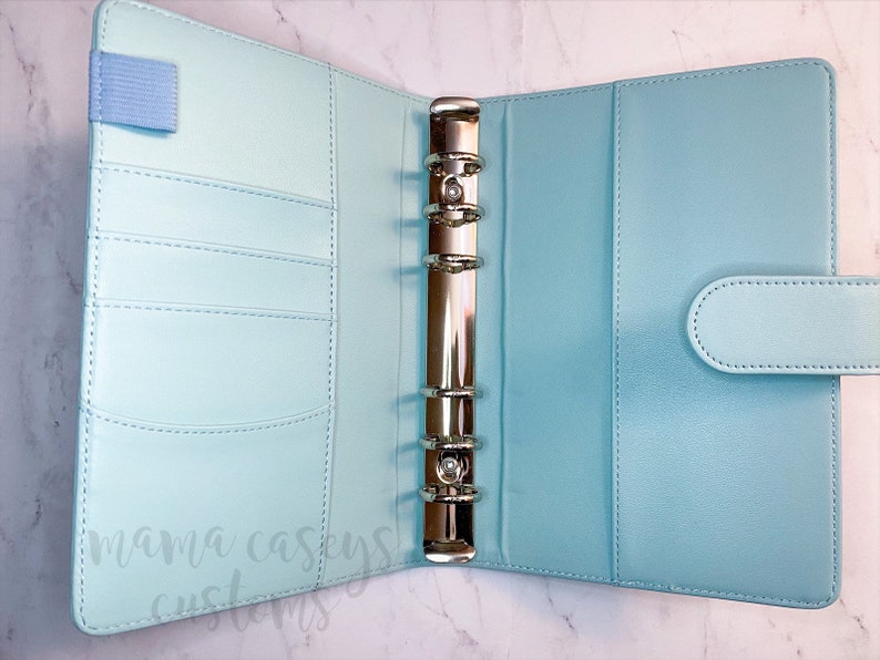 Custom Monogram Binder Leather A6 Personalized Binder | Etsy