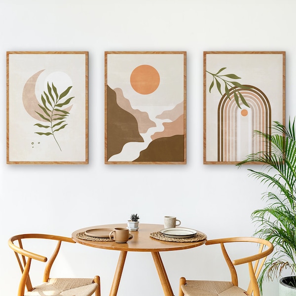 Boho Art Set of 3 - Etsy